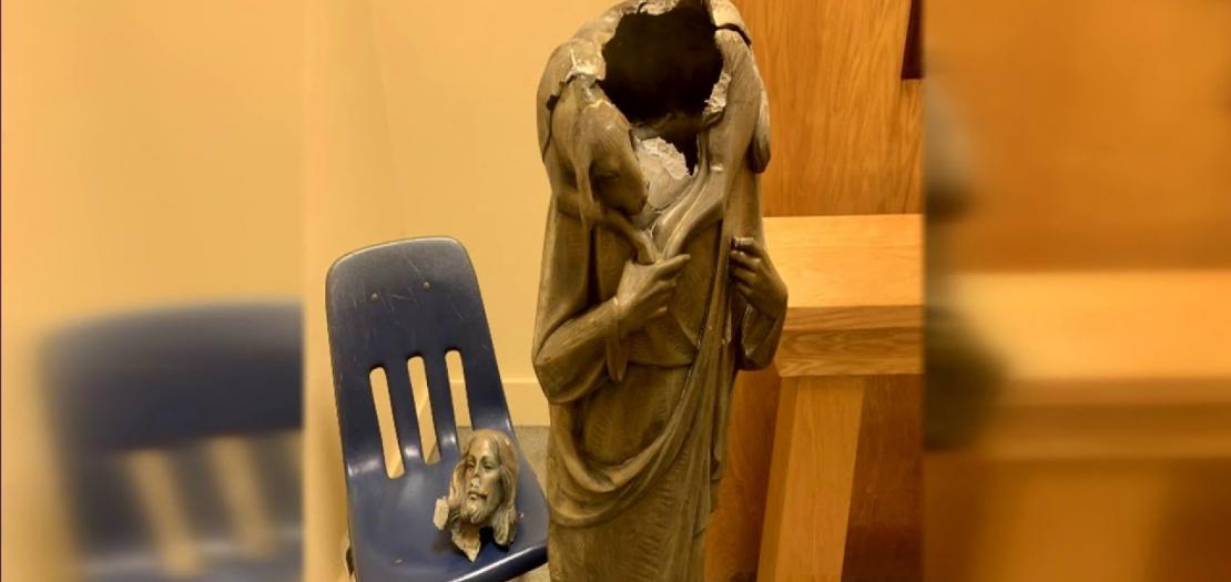 USA: Lord Jesus Christ statue beheaded in new Catholic statue attacks ...