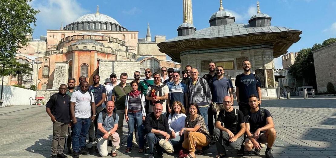Students from the Studium Biblicum Franciscanum in Turkey in the ...