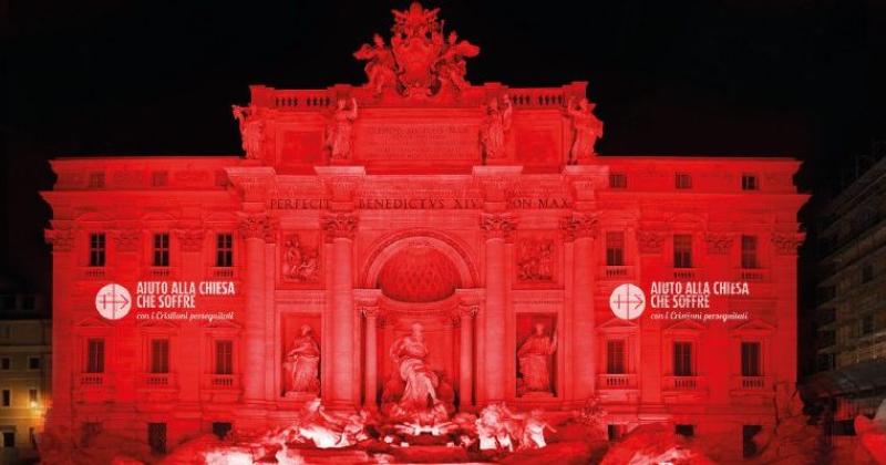 Countries illuminate their main monuments in red for persecuted ...