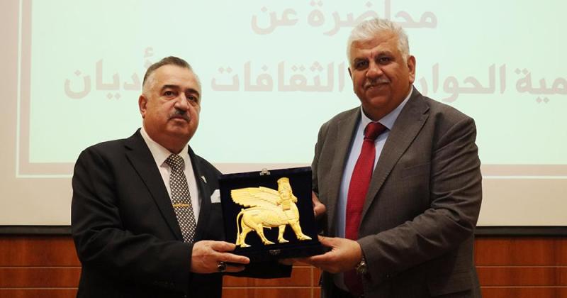 Jordan: Iraqi ambassador visits AUM, delivers a lecture | Abouna